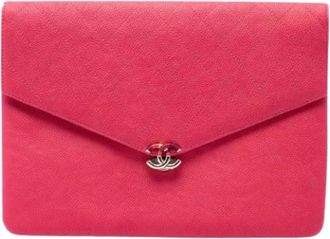 Chanel Pre-owned Sacoche matelass&eacute; en cuir caviar - Femme - Pre-owned - Rose - Taille: ONE Size