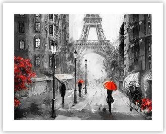 Arttor Poster ohne Rahmen Deko 50x40cm Paris Stadt Zuhause Wandposter Art Prints Wanddeko Bild Wand Kunstdruck Wandbilder Dekoration Wohnzimmer Schlafzimmer 