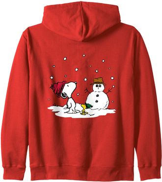 Peanuts Snoopy Woodstock Schneemann Kapuzenjacke