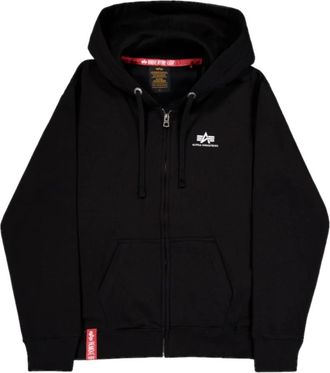 Alpha Industries Homme, Sweatshirts et sweats &agrave; capuche, Noir, Taille: XL Basic Zip Hoody SL