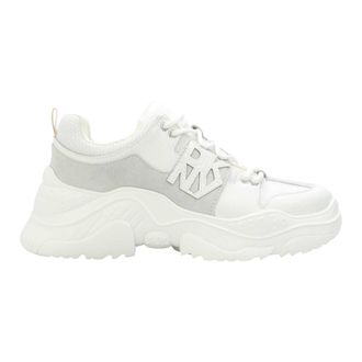 DKNY Odella Sneaker f&uuml;r Damen, Leder, Klobige Plattform (Wei&szlig;)