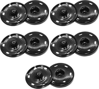 Generic Druckkn&ouml;pfe aus rostfreiem Metall, 25 mm, 10 Sets