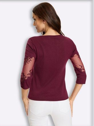 Heine Strickpullover Pullover 3/4-Arm Feinstrick