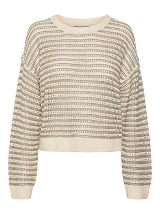 Vero Moda Pull en Maille VMNEWMADERA Pull-Overs Birch S Birch 1 S
