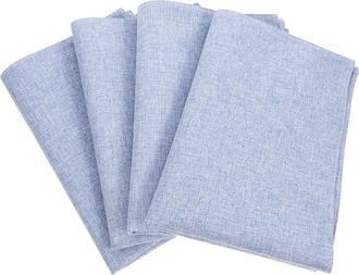 Garneck 4 Stück Teiliges Platzset aus Waschbarem Leinenstoff Doppellagige rutschfeste Tischmatten Hitzebeständig und Kratzfest für Küchentheke und Esszimmer