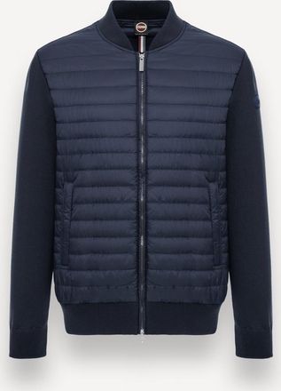 Colmar Hybride Strickjacke mit Steppfront und Label-Aufn&auml;her in