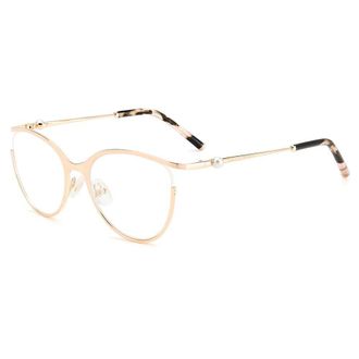 Carolina Herrera Demo Cat Eye Damen Brille CH 0007 0DDB 53, Goldenes Kupfer