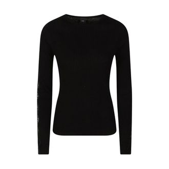 Pinko Rundhals-Strickpullover - - Knitwear - Damen - Schwarzk - S