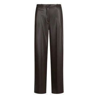 Jucca Femme, Pantalons, Brun, Taille: 42 FR Pantalon large en similicuir
