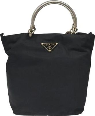 Prada Pre-owned Nylon sacs-main - Femme - Pre-owned - Noir - Taille: ONE Size