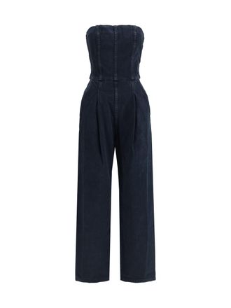 A Gold E Agyness Jumpsuit - Navy