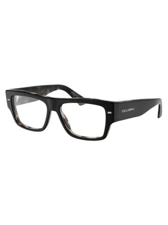 Dolce & Gabbana Mens Sunglasses Black On Grey Havana Acetate Glasses & Frames