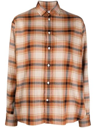 Polo Ralph Lauren chemise &agrave; carreaux - Marron
