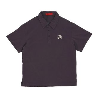 Acupuncture Dunkelgraues Polo Tee mit 3D-Logo - - Tops - Herren - Grau - M