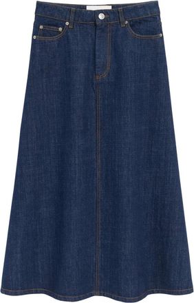 Ami Femme, Jupes, Bleu, Taille: 38 FR Long Skirt
