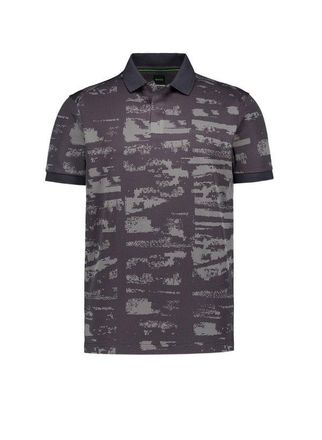 HUGO BOSS Herren Polo-Shirt schwarz Slim Fit