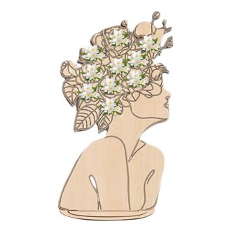 Generic Blumenst&auml;nder - Holzst&auml;nder f&uuml;r das Gesicht der Mutter, 18 x 9 x 10 cm, auff&auml;lliger -Display-Rahmen | keine enthalten, dekorativer f&uuml;r Wohnzimmer, Ess