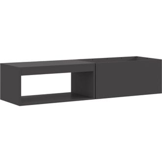 vidaXL Vidaxl - Feuerplatz Schwarz 160 x 45 x 35 cm Kaltgewalzter Stahl