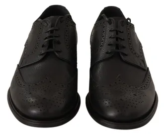 Dolce & Gabbana Leather Wingtip Oxford - Black