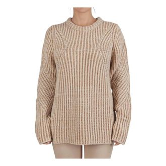 Kiton Femme, Pulls, Beige, Taille: 38 FR Pull textur&eacute; &agrave; col rond