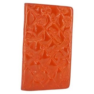 Chanel Portefeuille en toile enduite Pre-owned - Femme - Pre-owned - Orange - Taille: ONE Size