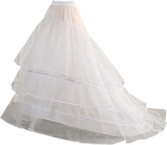 Generic Jupe Tutu Femme - Jupon de Mari&eacute;e Extra Large Renforc&eacute; Cerceaux Acier pour &Eacute;v&eacute;nements Sp&eacute;ciaux et Spectacles Taille &Eacute;lastique et Structure Rigide Sout