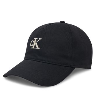 Calvin Klein Jeans Cap Calvin Klein Jeans Embroidered Monogram Cap LV04K5024G Schwarz