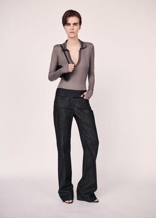 Mango Body col V marron clair/pastel - Femme - S - MANGO