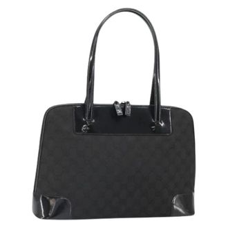 Gucci Pre-owned Canvas Schultertasche - - Pre-owned - Damen - Schwarzk - ONE SIZE