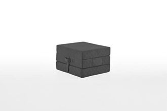 Atlantic Home Collection ATLANTIC home collection Falthocker Lenny, 75/195/15 cm, Anthrazit