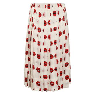 Khaite Bedruckter Plissierter Rock aus Cuprammonium-Rayon - - Skirts - Damen - Mehrfarbig - M