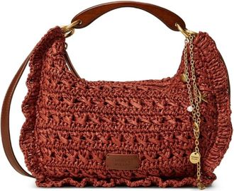 Twinset Femme, Sacs, Brun, Taille: ONE Size Sac bandouli&egrave;re tiss&eacute; avec poign&eacute;e sup&eacute;rieure