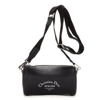 Dior Crossbody Bags - Dior Atelier Roller Navy Blue Cowhide leather Sil - Gr. unisize - in Blau - f&uuml;r Damen