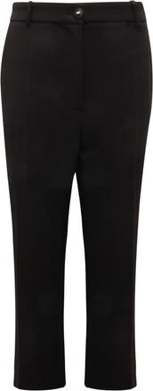 Elisabetta Franchi Femme, Pantalons, Noir, Taille: 46 FR Cr&ecirc;pe Tuxedo Pantalons