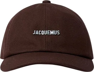 Jacquemus unisex, Accessoires, Brun, Taille: 60 CM Casquette de baseball avec logo