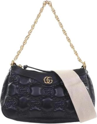 Gucci Sac bandouli&egrave;re vintage doccasion - Femme - Pre-owned - Noir - Taille: ONE Size