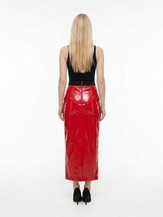 Dolce & Gabbana Womens Red Elastane Long Skirt