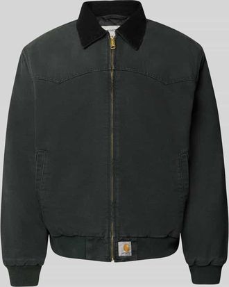 Carhartt Work in Progress Jacke mit Rei&szlig;verschluss und Label-Detail Modell Santa Fe