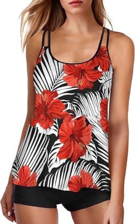 Generic Ensemble tankini pour femme - Maillot de bain deux pi&egrave;ces - Maillot de bain push-up - &Eacute;l&eacute;gant - Simple - Maillot de bain - Maillot de bain sportif rem