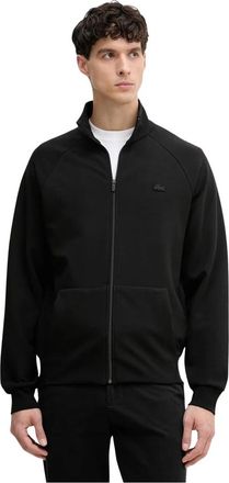Lacoste Doppelseitiges Jersey-Rei&szlig;verschluss-Sweatshirt - - Sweatshirts & Hoodies - Herren - Schwarzk - 3XL