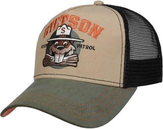 Stetson Casquette Trucker Forest Patrol Homme - Baseball Cap Mesh de Snapback, avec Visiere, Visiere Printemps-ete - Taille Unique Noir