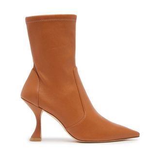 Stuart Weitzman Femme, Chaussures, Brun, Taille: 37 1/2 EU Bottines chaussettes à talon XCurve 85