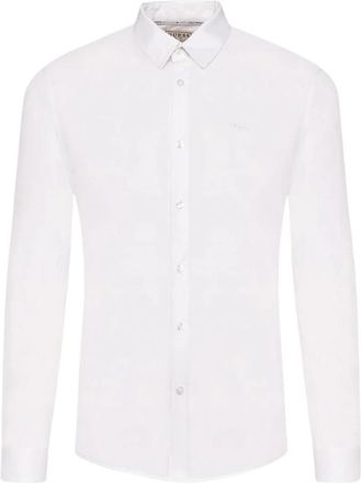Guess Camicia in cotone stretch - - Shirts - Herren - Wei&szlig; - S