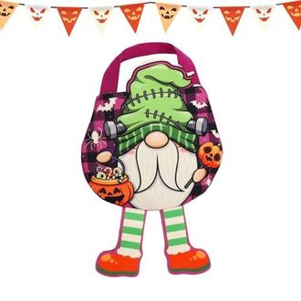 Generic Sacs fourre-tout en forme de citrouille de dessin anim&eacute; - Sacs &agrave; bonbons dHalloween r&eacute;utilisables - Sacs &agrave; bonbons mignons ou saures | Sac r&eacute;utilisabl
