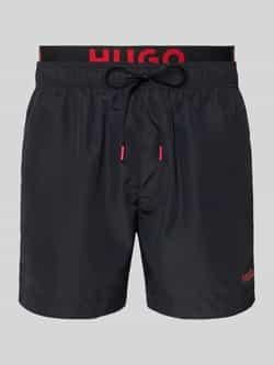 HUGO BOSS Badeshorts mit Logo-Detail