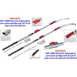 Kamikaze Kamikaze Teles TLX gebogene S&auml;ge 2x1,5 m mit ovaler Stange 8508