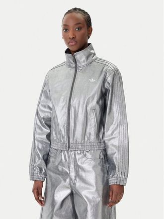 adidas Jeansjacke Firebird KD2910 Silberfarben Regular Fit