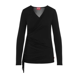Diesel Crisscross Plain Top - - Tops - Damen - Schwarzk - M