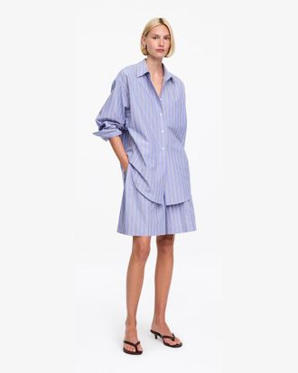 Arket Culotte Aus Baumwolle -Blau