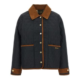 Barbour Ainsdale Steppjacke - - Jackets - Damen - Blau - L
